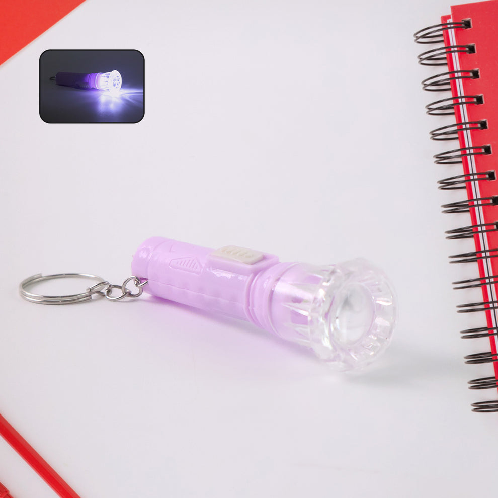 Mini LED Flashlight Keychain Torch (Mix Color & 1 Pc)