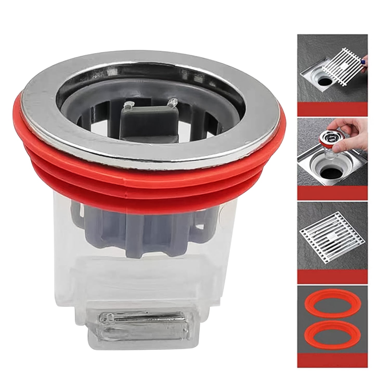 Plastic Odour Proof Floor Drain Sink Drain for Toilet Bathroom Kitchen ...