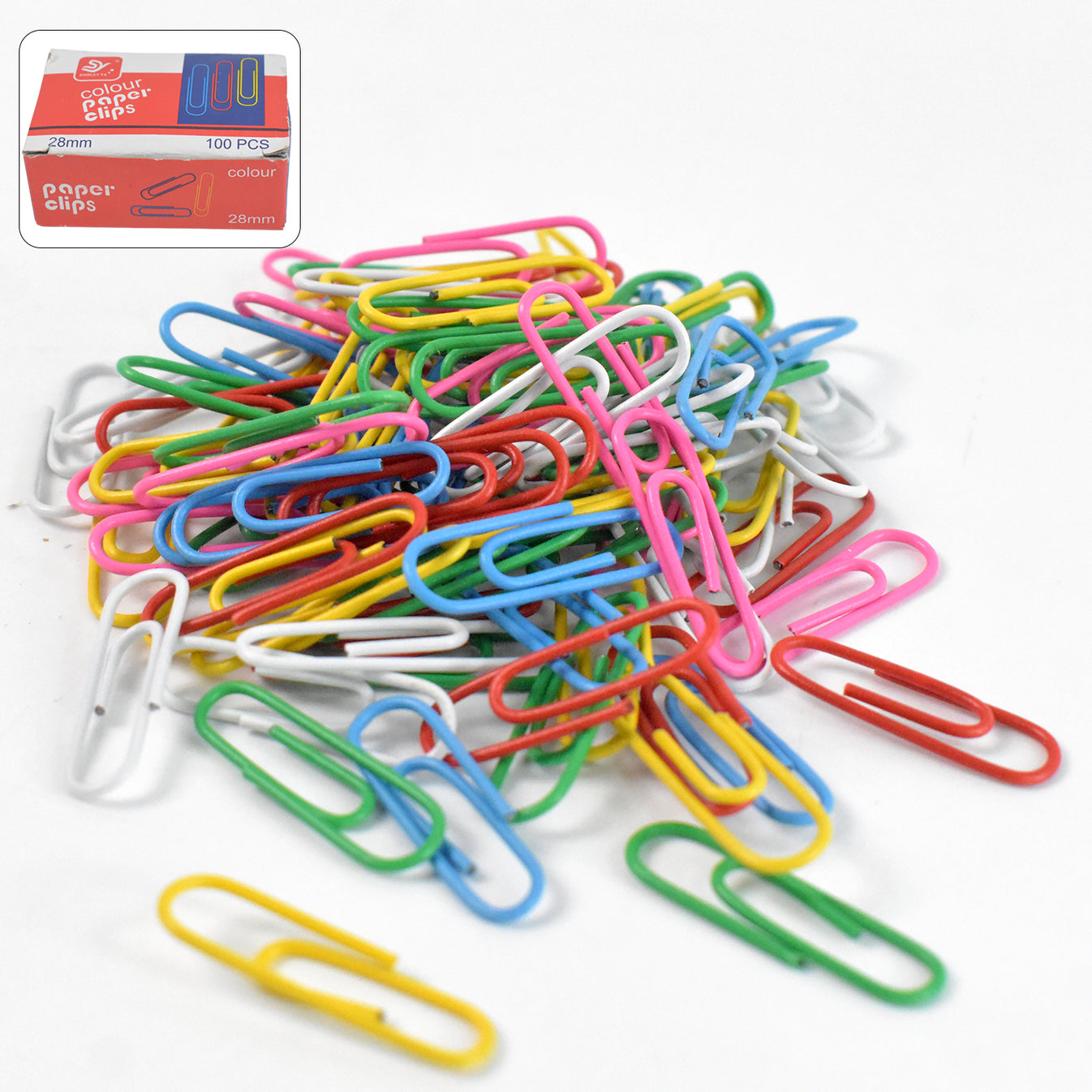 Metal U Shape Paper Pin / Clip 28 mm (100 Pcs Set)