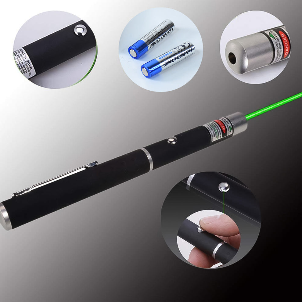 High-Power Laser Pointer Pen with 2 AA Batteries (1 Set)