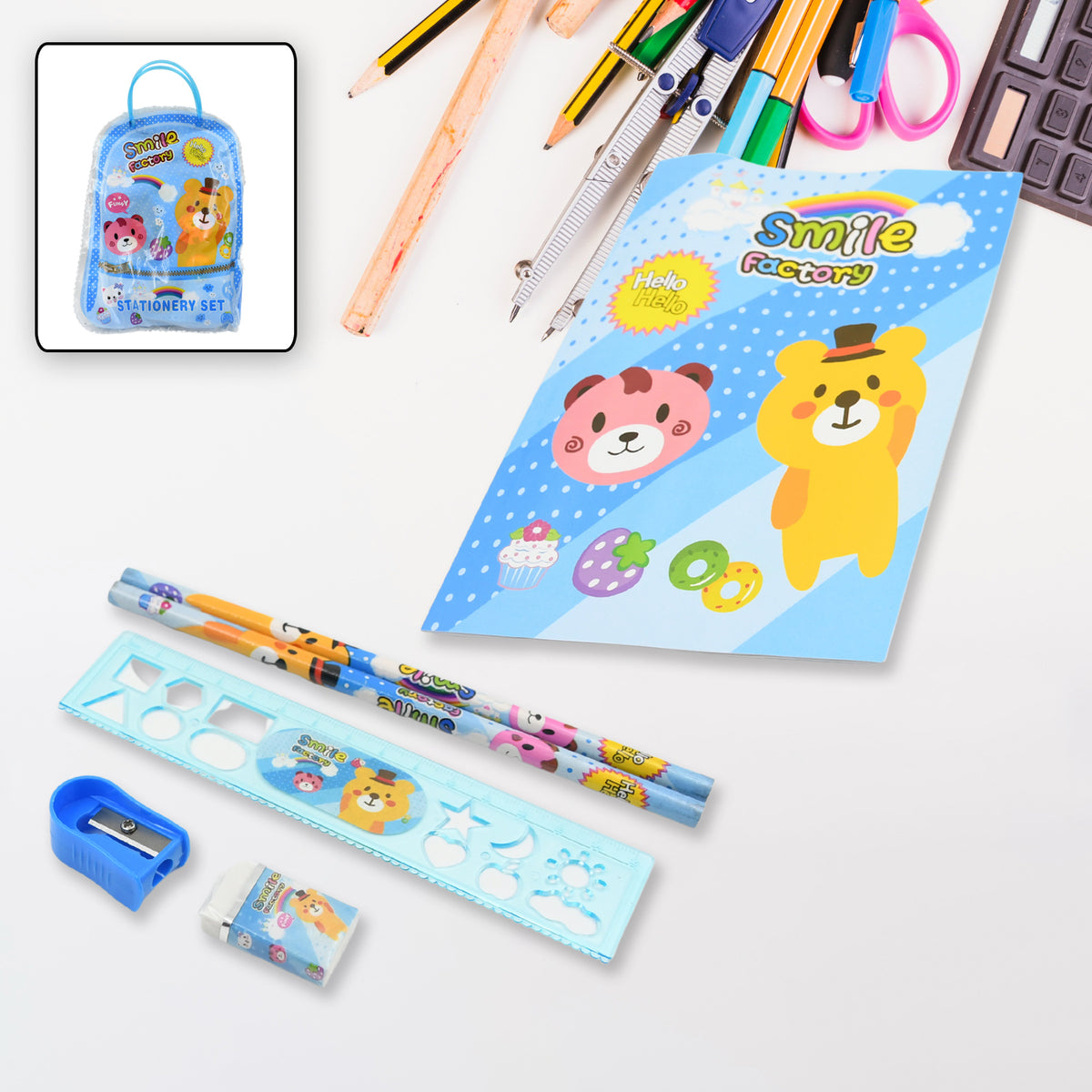Stationery Kit for Kids - Stationery Set, Includes Wooden Pencil, Shar ...