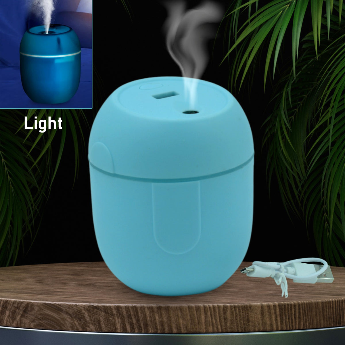 6785 Portable Lighting Mini Humidifier, USB Personal Desktop Air Humid ...