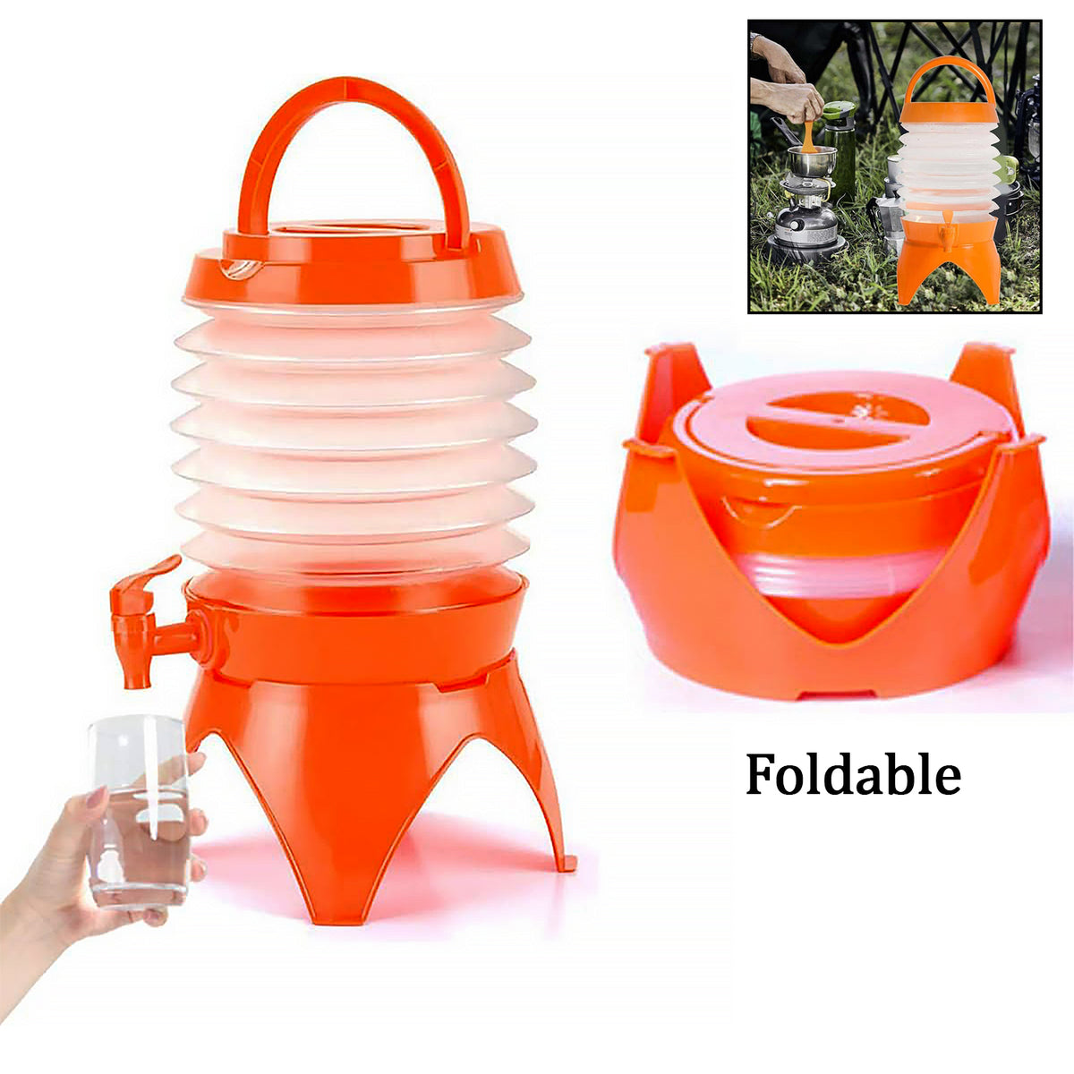 Shop Portable Folding Water Storage Jug Online - DeoDap