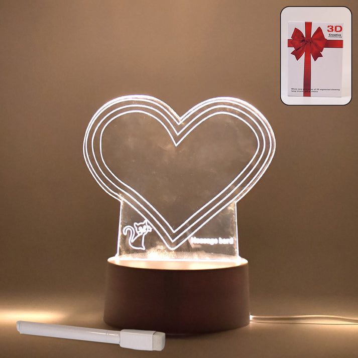 Creative Visualization Lamp 3D Acrylic Decorative Lamp With Pen