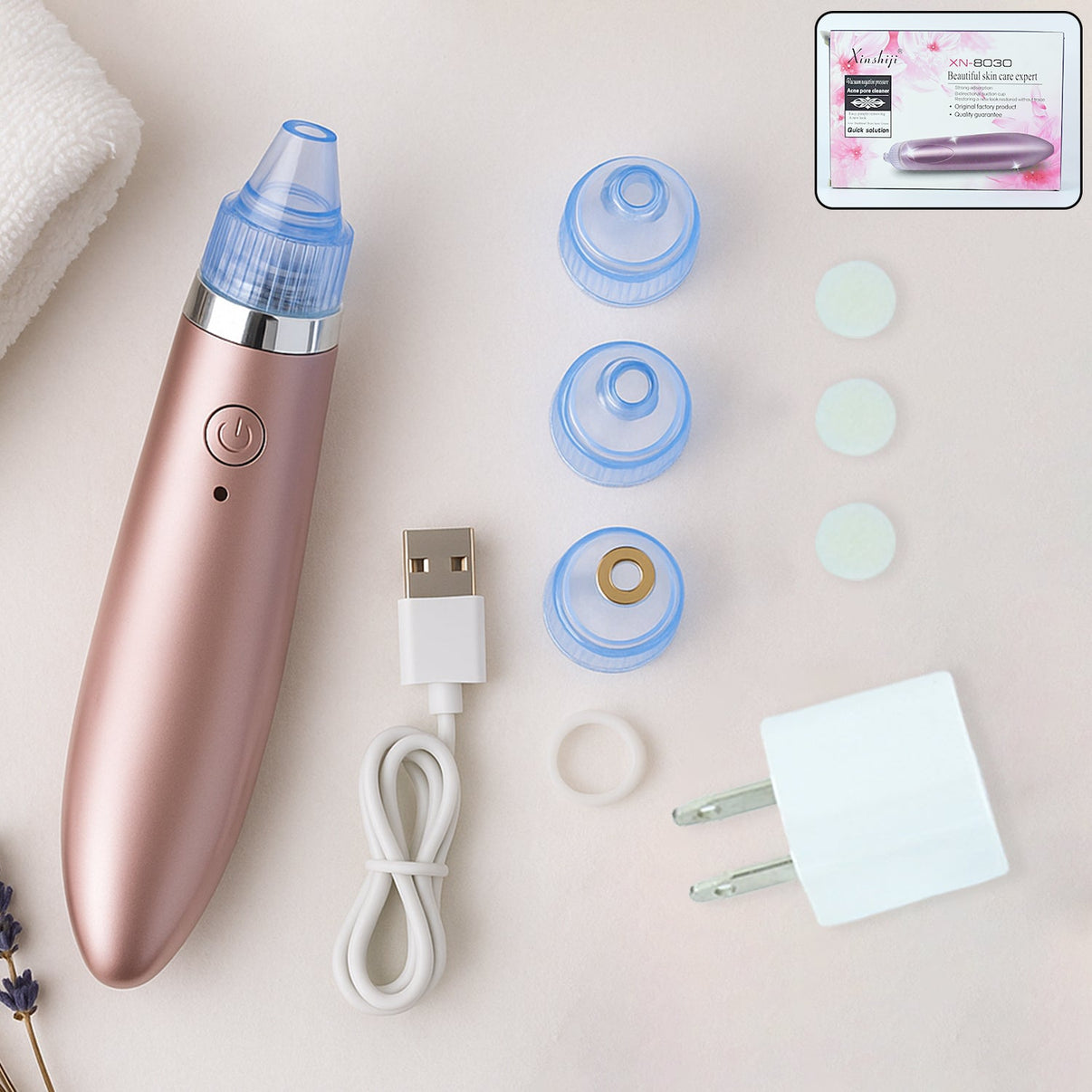 Vacuum Suction Tool with 4 Suction Head for Men and Women (Multi-Color