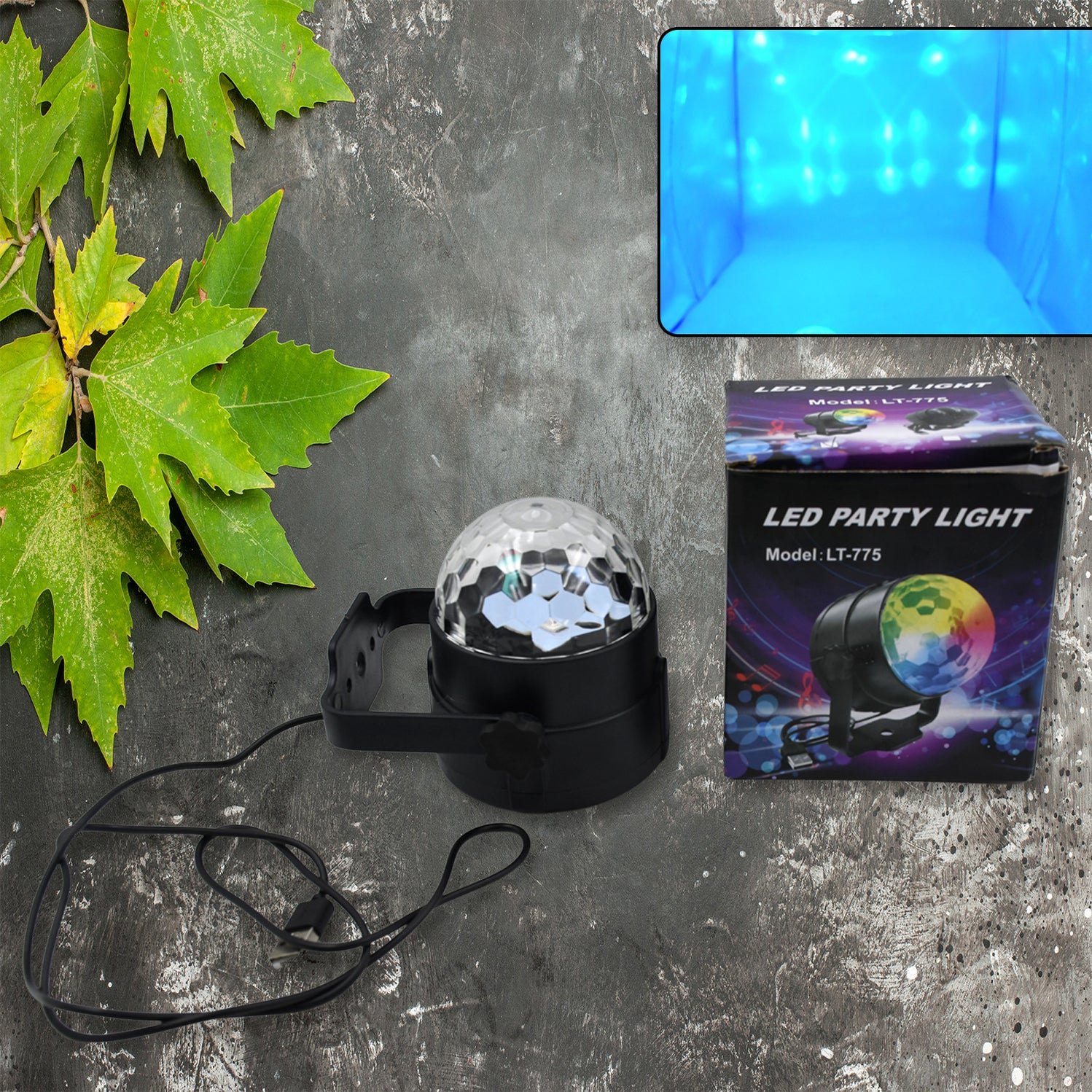 Party Lights, DJ Stage Light Disco Ball Light USB Charging Party Stage ...