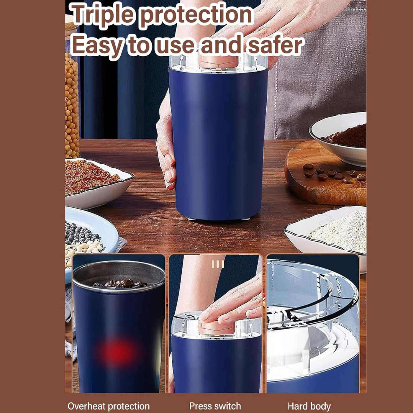 Buy Mini Mixer, Blender, & Coffee Grinder - 1.5L 200W — DeoDap