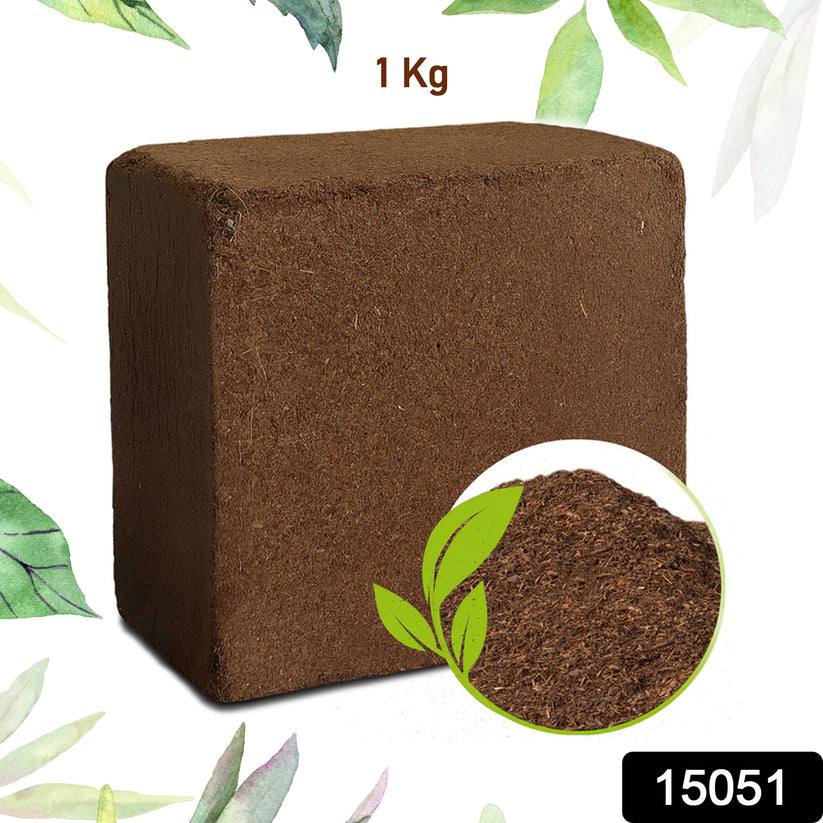 Cocopeat Block Organic Fertilizer & Potting Mixture for Home Gardening