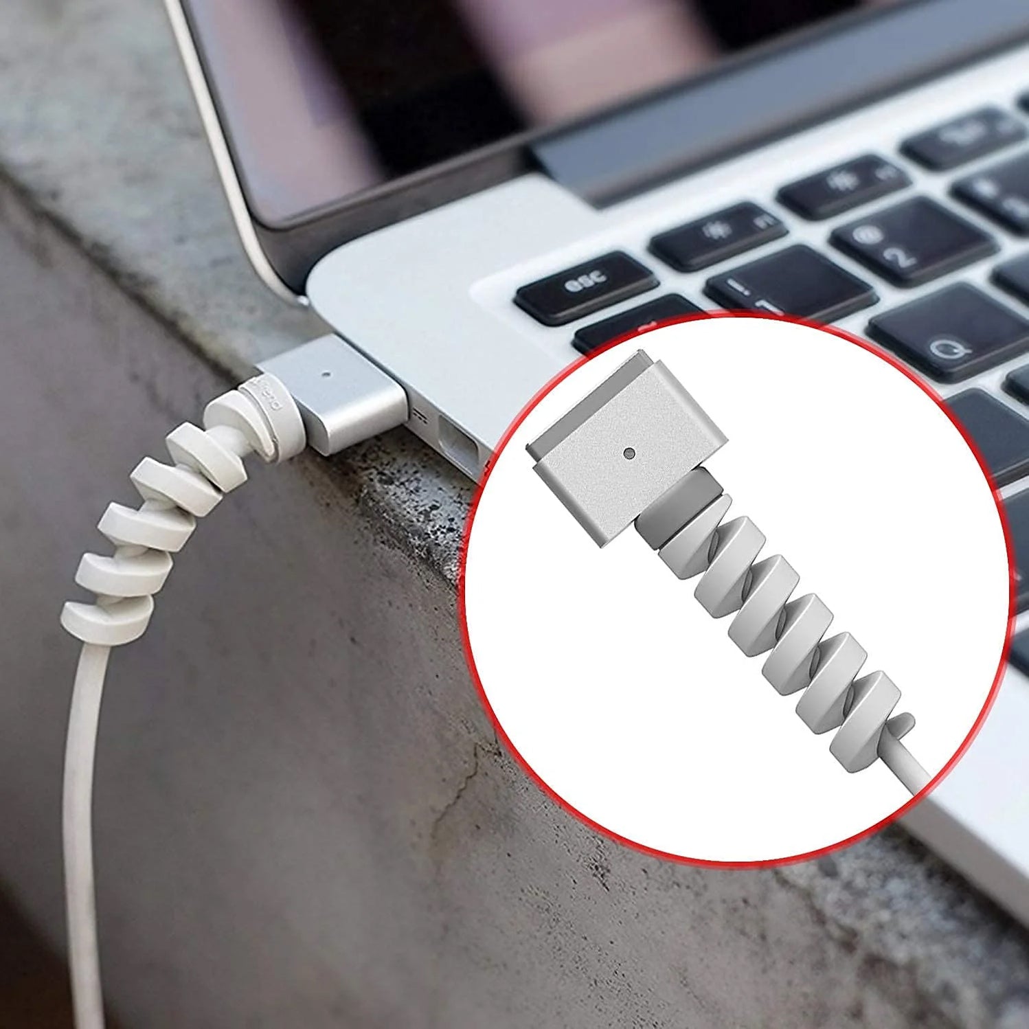 Spiral Charger Cable Protector Data Cable Saver Charging Cords Protect ...
