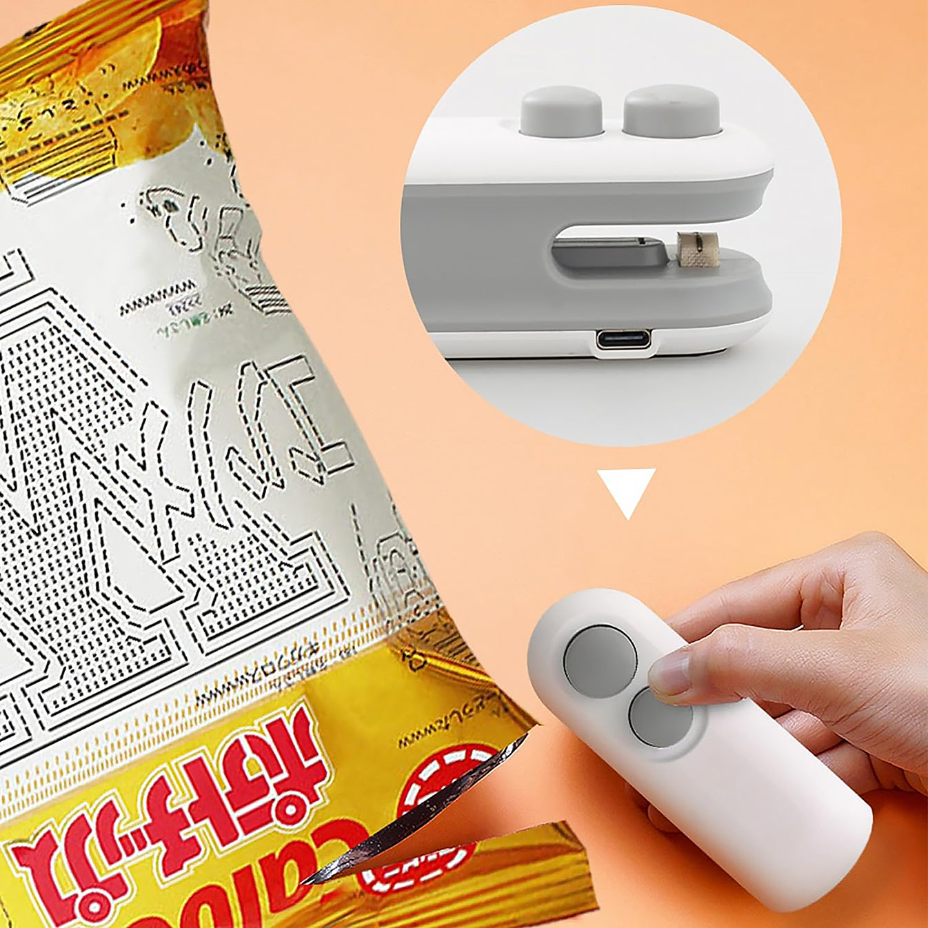 Mini Sealing Machine – 2 in 1 Portable Bag Sealer & Cutter