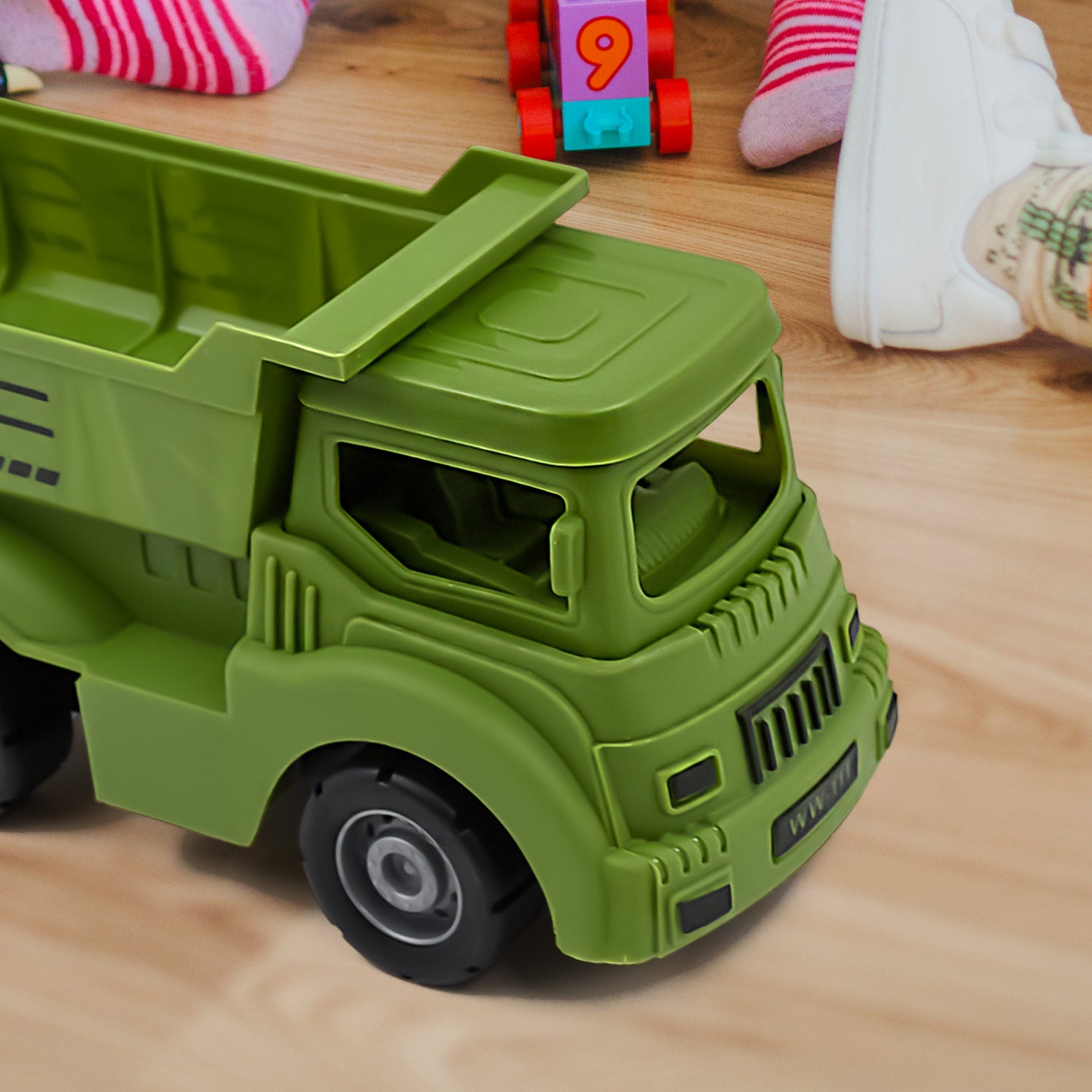 Friction Powered Dumper Toy Truck For Kids | With Opening Container Fe ...