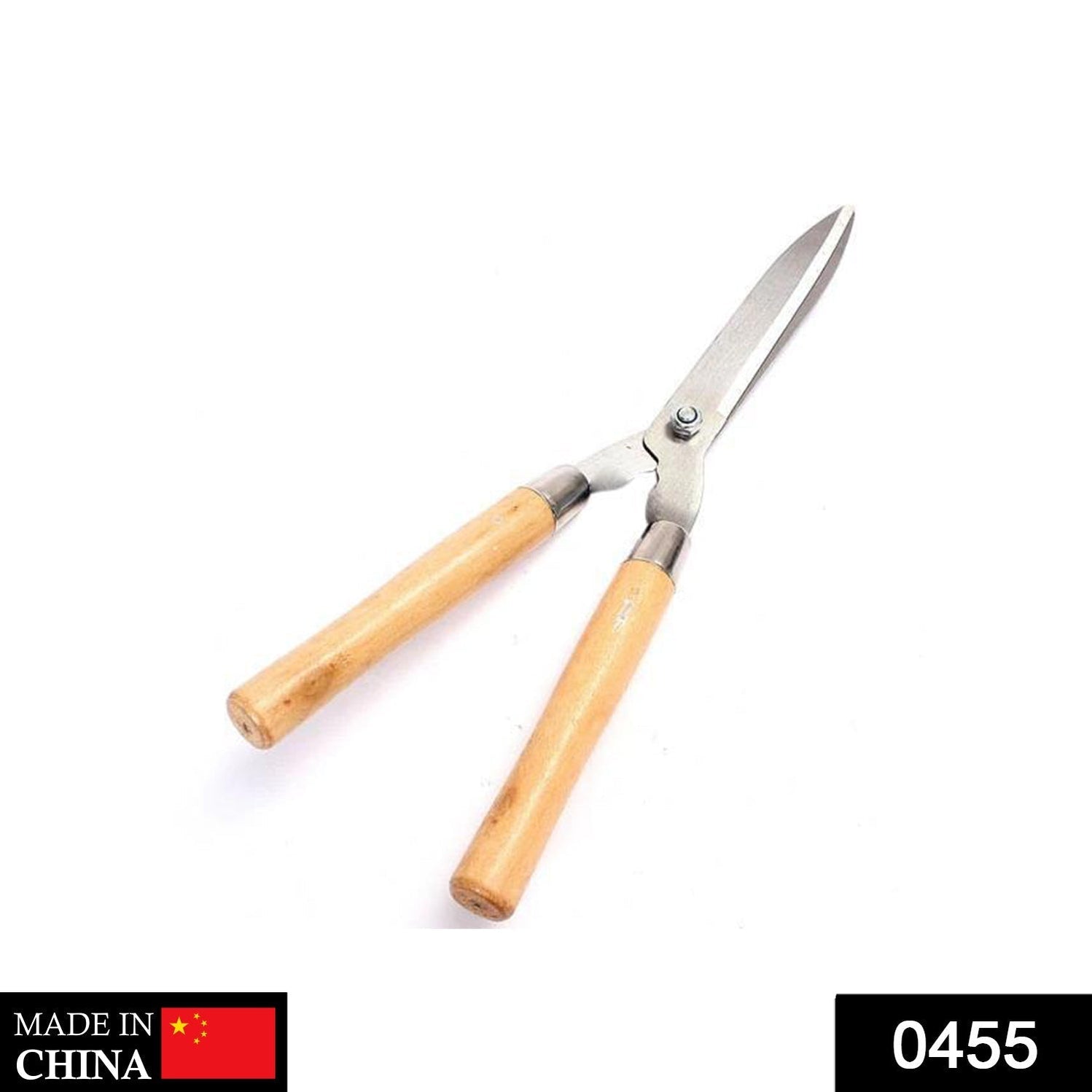 Wooden Handle Hedge Shears, Bush Clipper — DeoDap