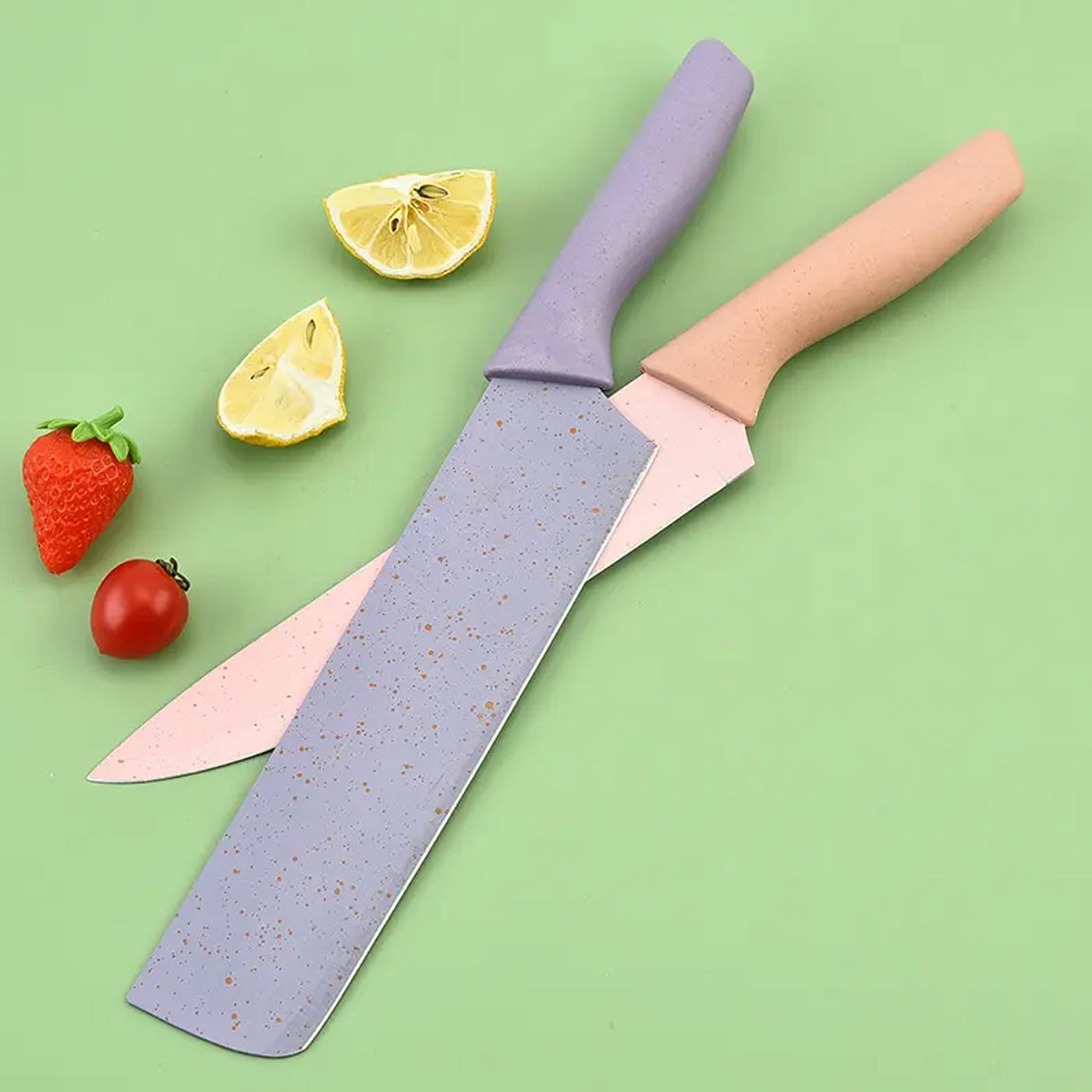 2948A Professional Colorful Kitchen Knives Set of 6 Pieces, Non-Stick ...