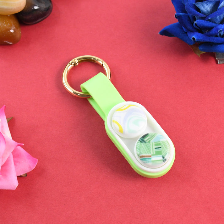 2-in-1 Magnetic Push Pop Keychain Toy