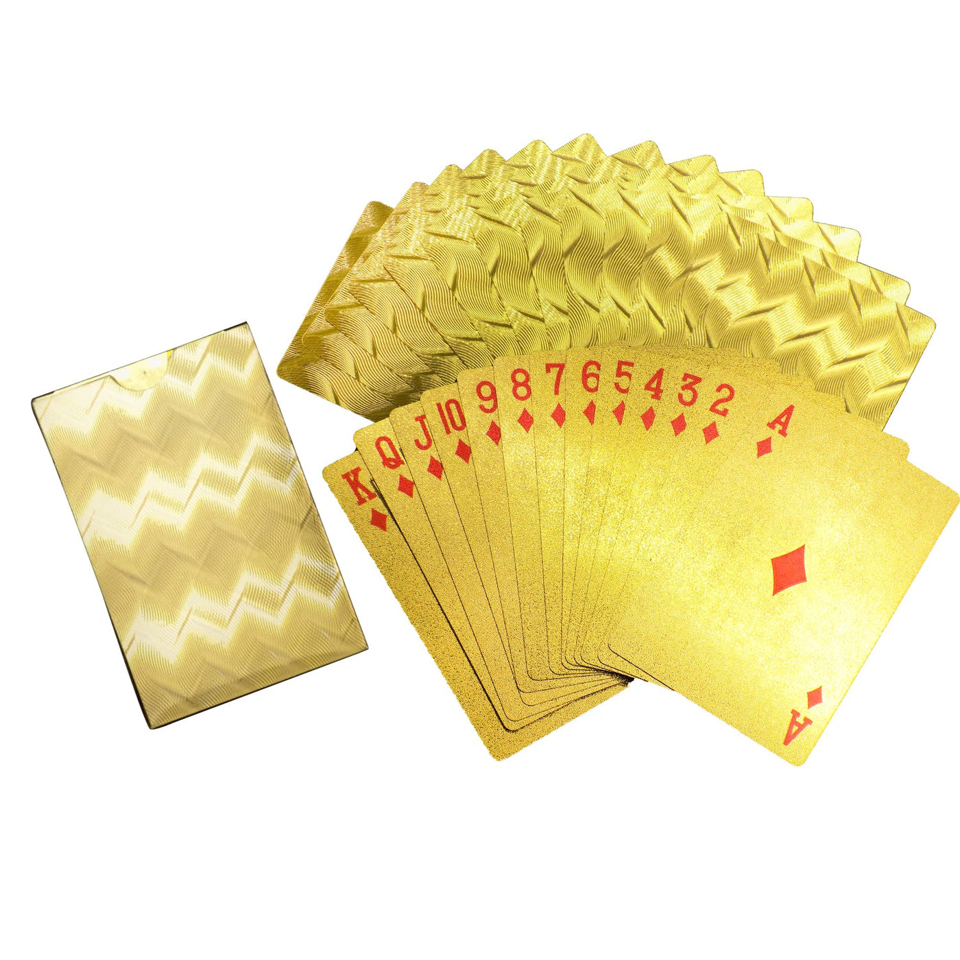 Gold Plated Poker Playing Cards (Golden) — DeoDap