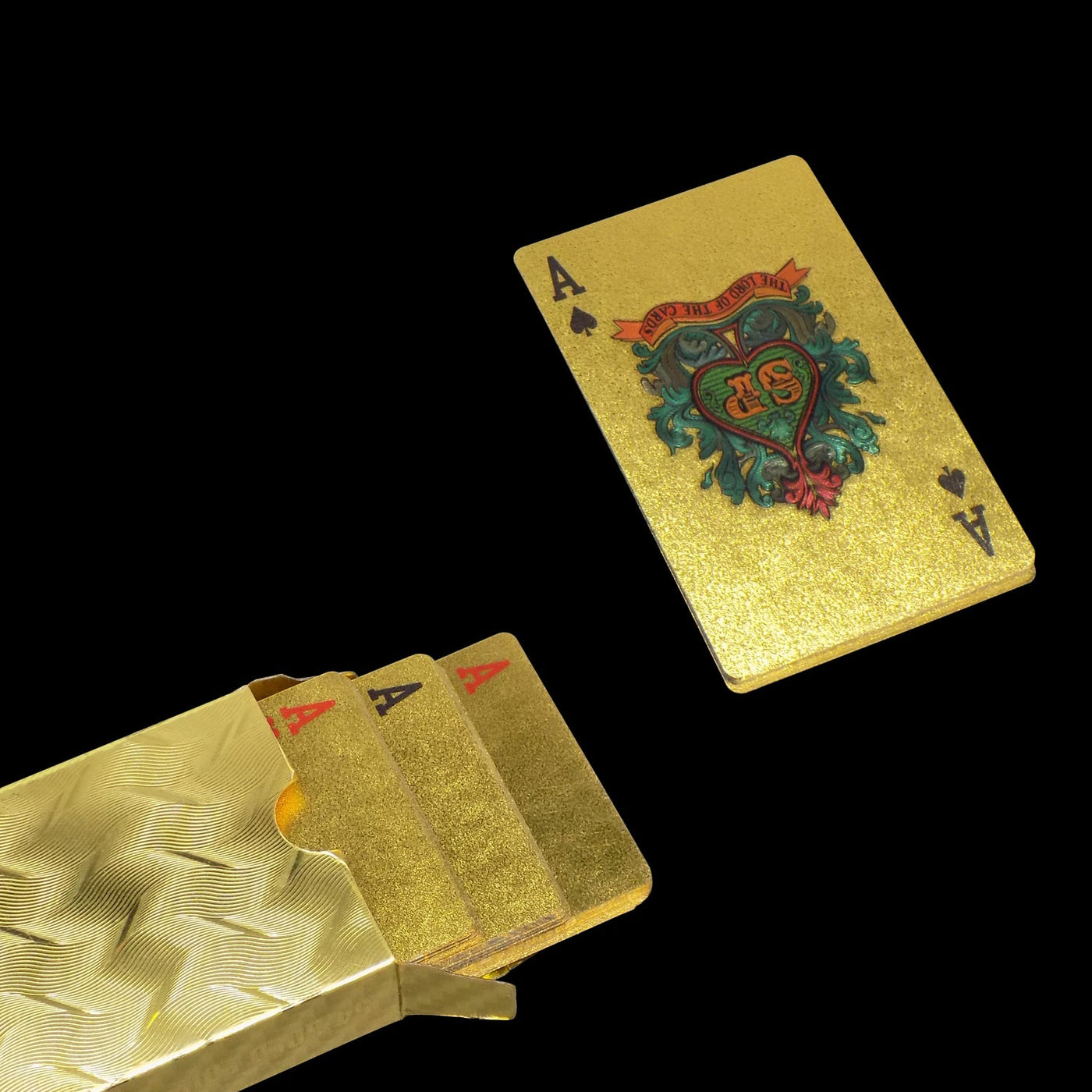 0523 Gold Plated Poker Playing Cards (Golden) — DeoDap