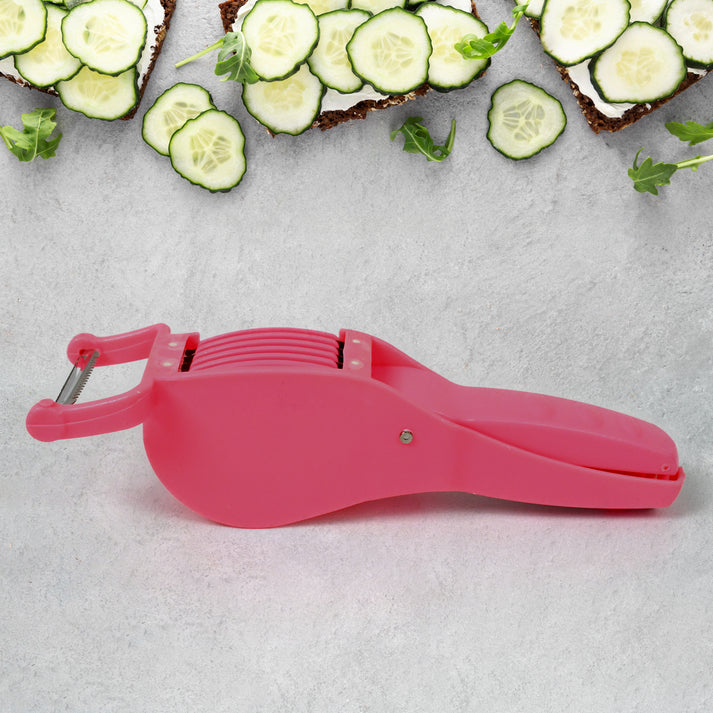 Plastic 2 in 1 Vegetable & Fruit Multi Cutter 5 Blade Vegetable Cutter