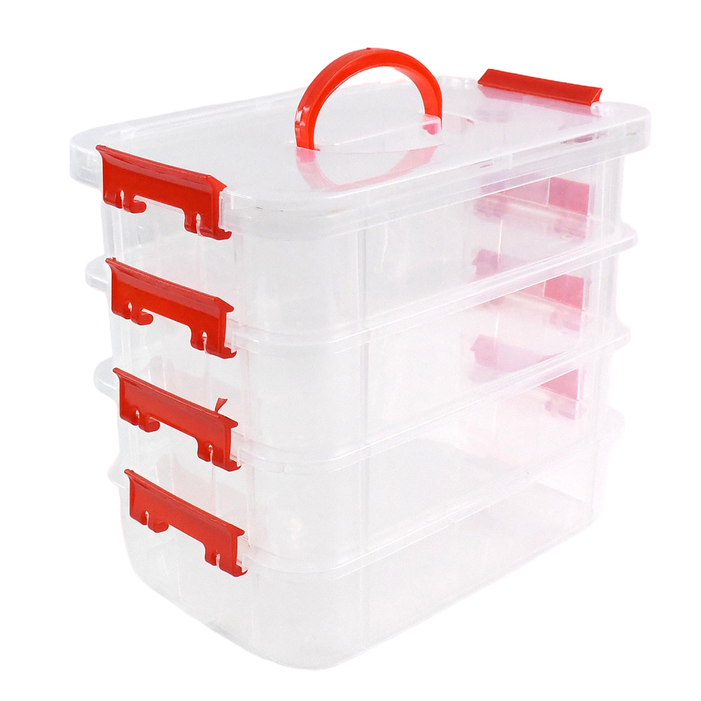 4-Layer Transparent Multipurpose Plastic Storage Box