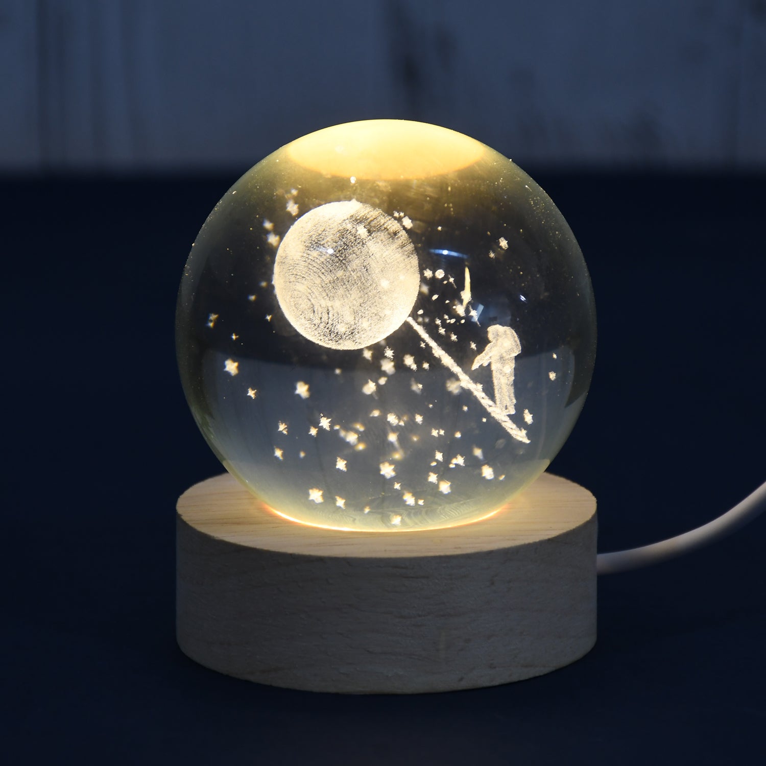 3D Crystal Ball lamps With Base (1 Pc) – DeoDap