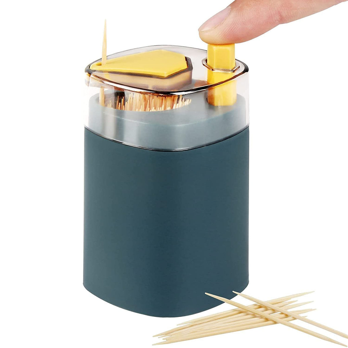 Toothpick Holder Dispenser, Pop-Up Automatic Toothpick Dispenser for K ...