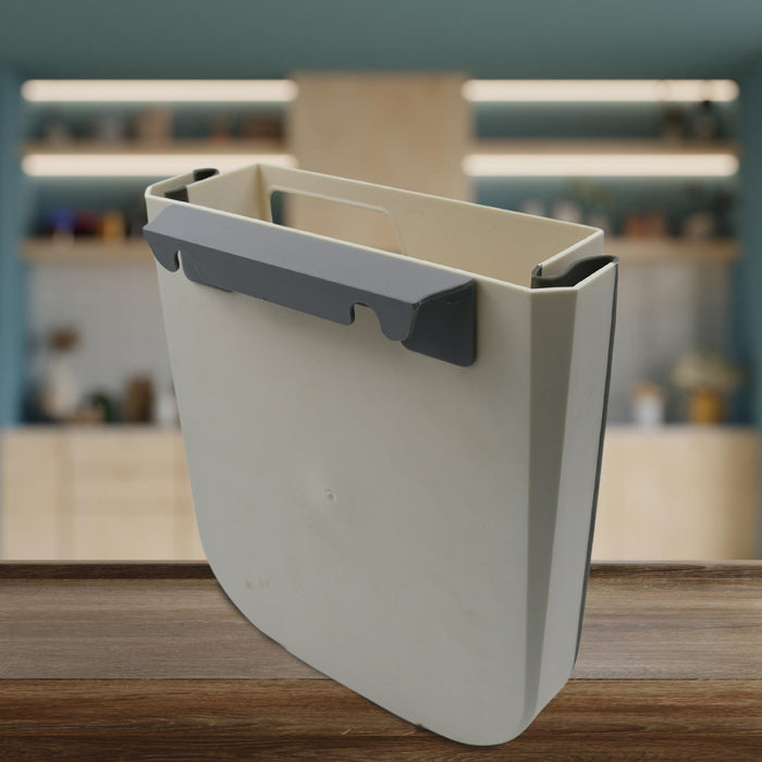 Hanging Trash Can for Kitchen Cabinet Door, Small Collapsible Foldable ...