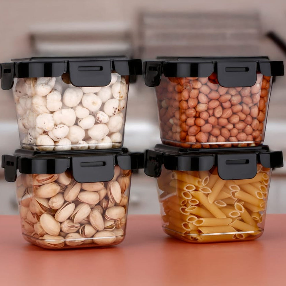 500ml Food Storage Containers, 4 Sets - Kitchen Essentials
