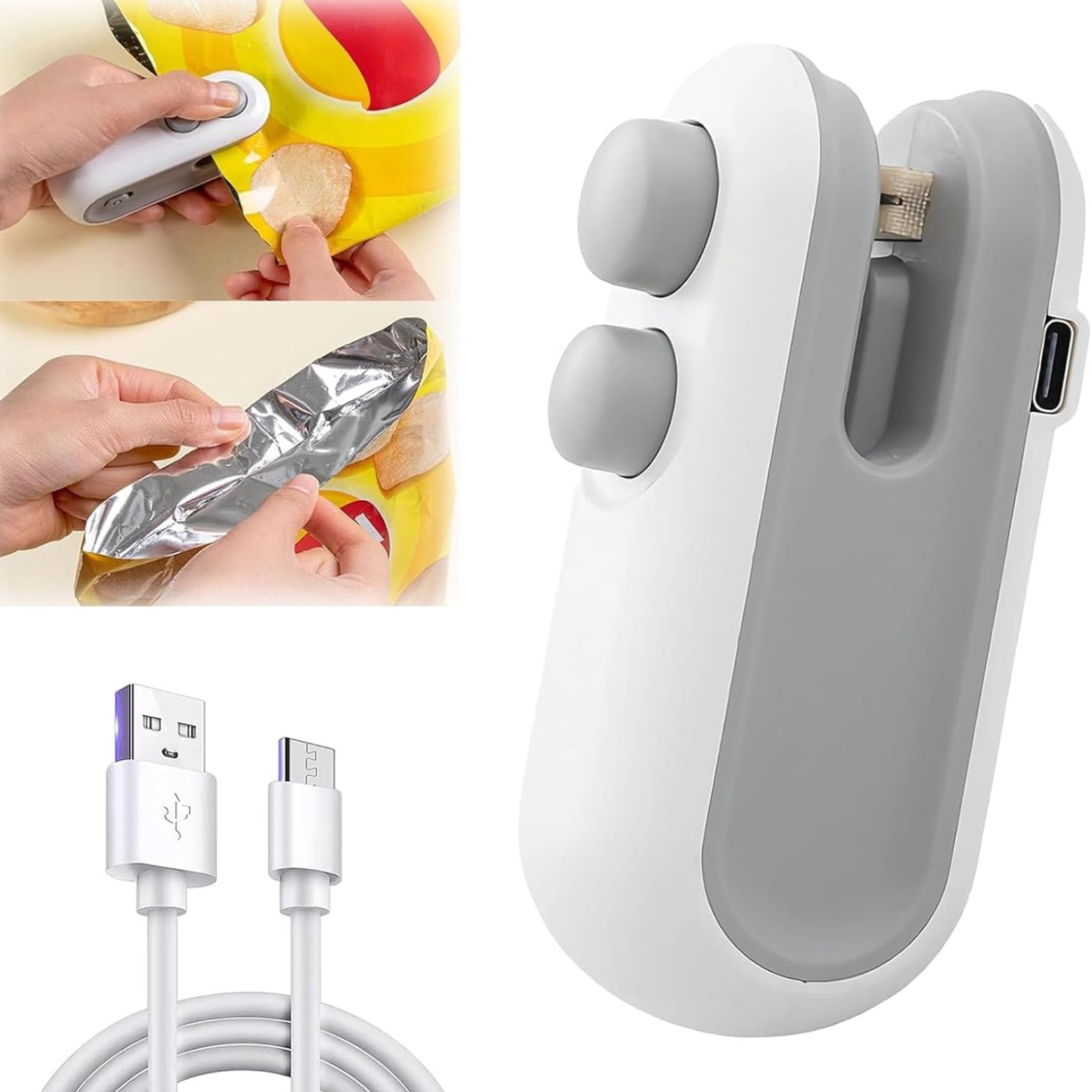 Mini Sealing Machine – 2 in 1 Portable Bag Sealer & Cutter