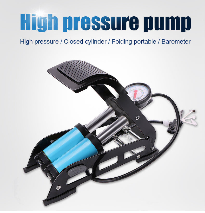 Portable High Pressure Foot Air Pump Compressor for Car and Bike — DeoDap