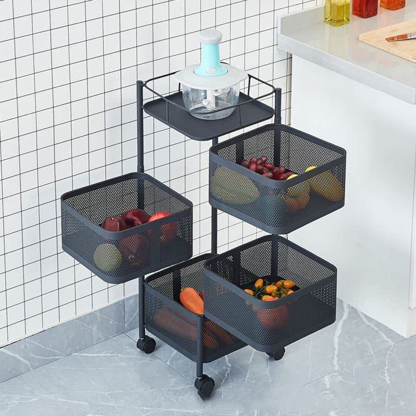Metal High Quality Kitchen Trolley Kitchen Organizer Items and Kitchen ...