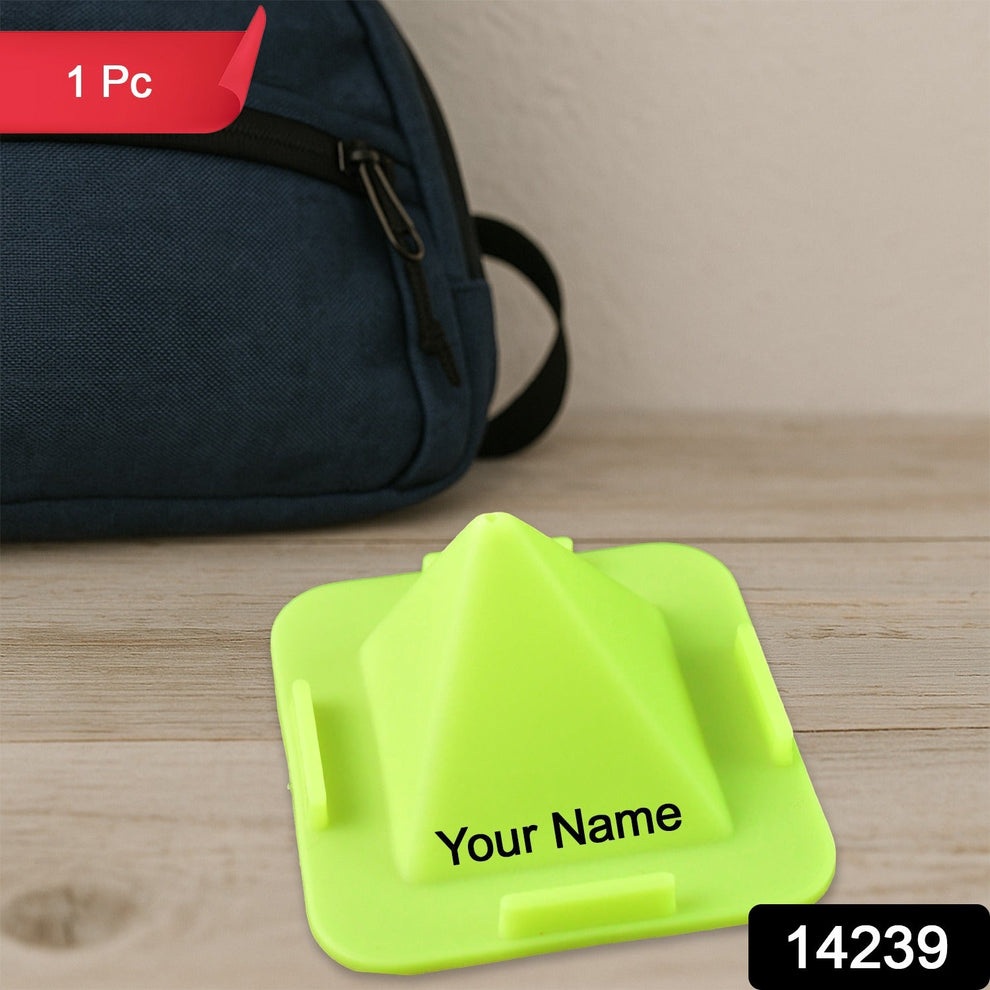 Order Customized Pyramid Shape Mobile Stand - Desk Item Gifts