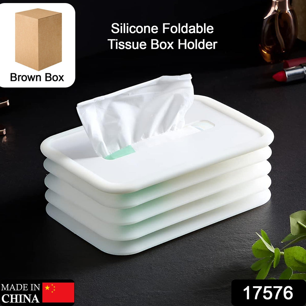 Simple Silicone Tissue Holder – Cube/Cylinder Tissue Box for Bathroom,