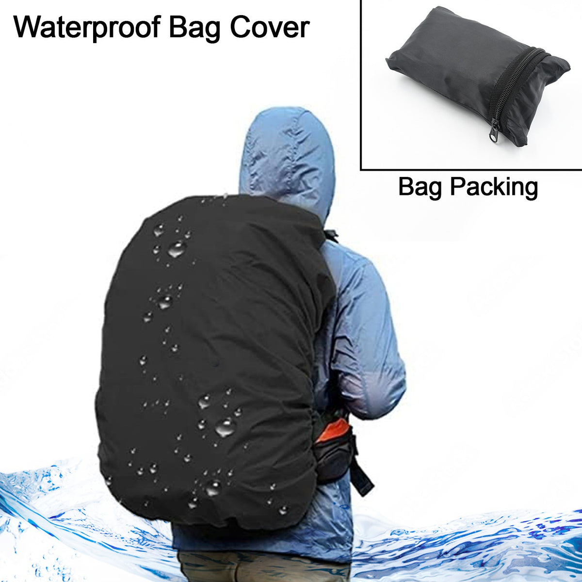Buy Waterproof Bag Cover - Nylon Rain Cover | DeoDap