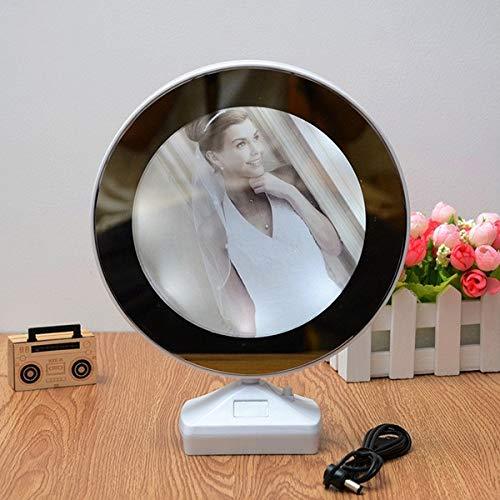 Plastic 2 in 1 Mirror Come Photo Frame with Led Light — DeoDap