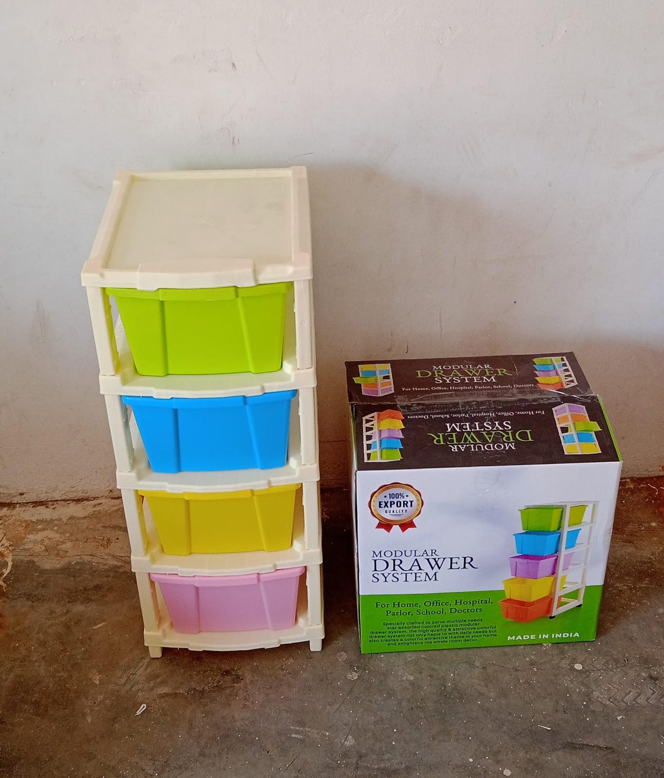 Multipurpose Modular Drawer Organizer Storage Box - 4 Layers Available ...