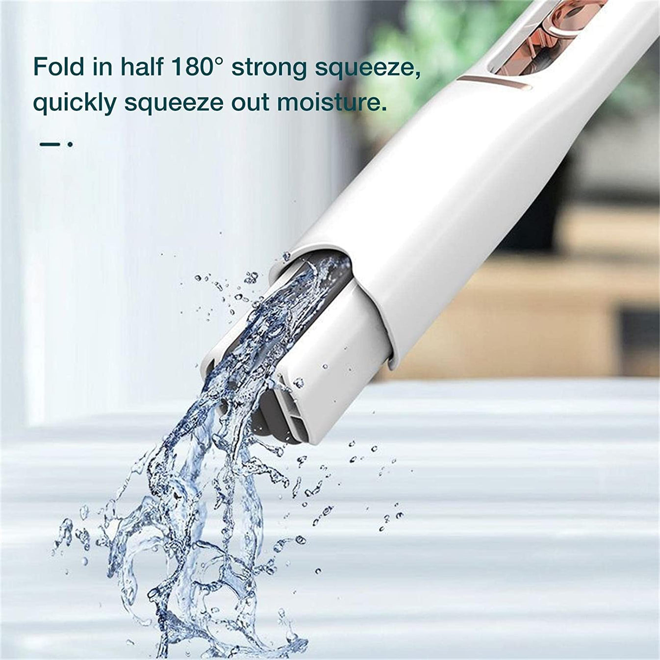 Portable Self-Squeeze Short Mop, Mini Hand Wash-Free Strong Absorbent
