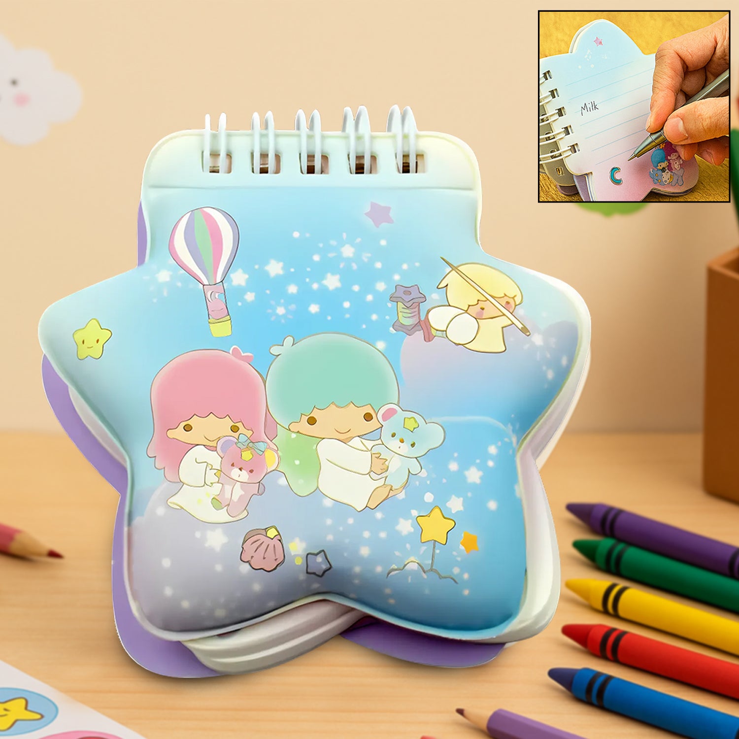 Shop Adorable Multi Shape Mini Cartoon Diary | DeoDap