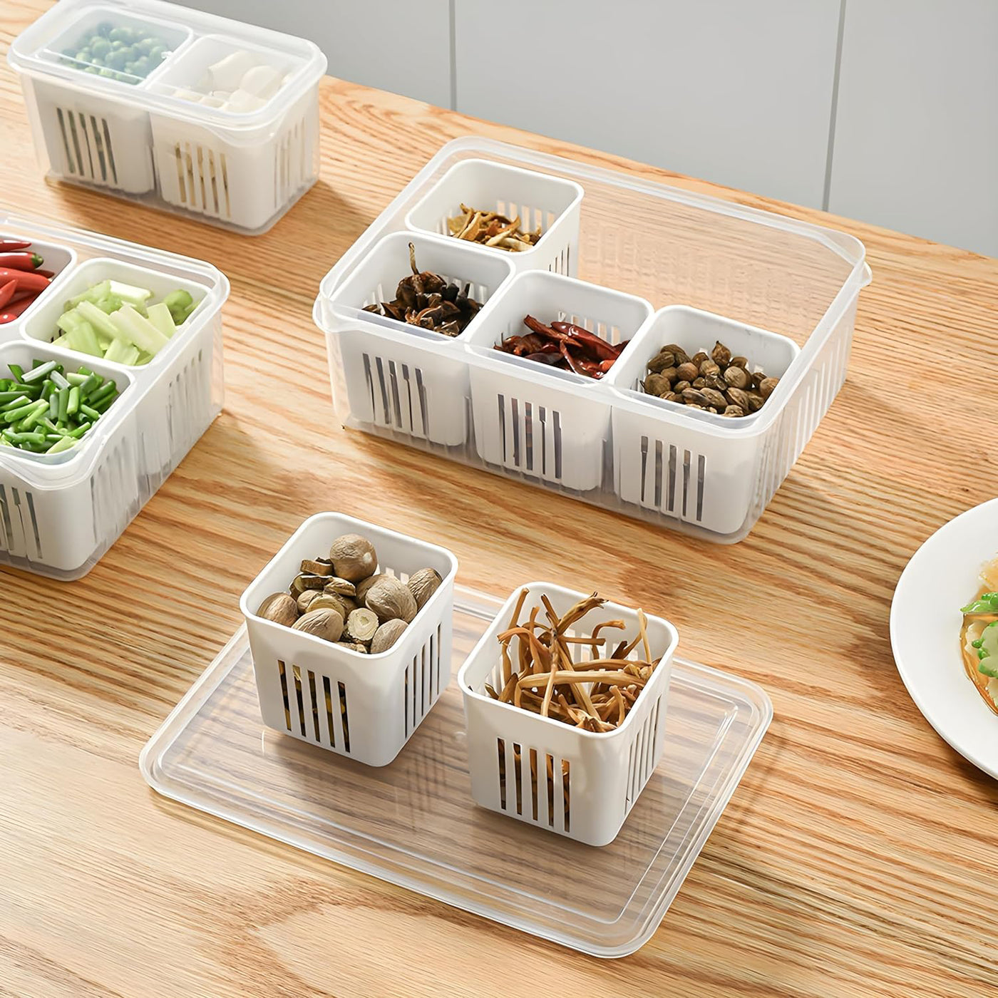 Fridge Storage Boxes Freezer Storage Containers, Container for Kitchen ...