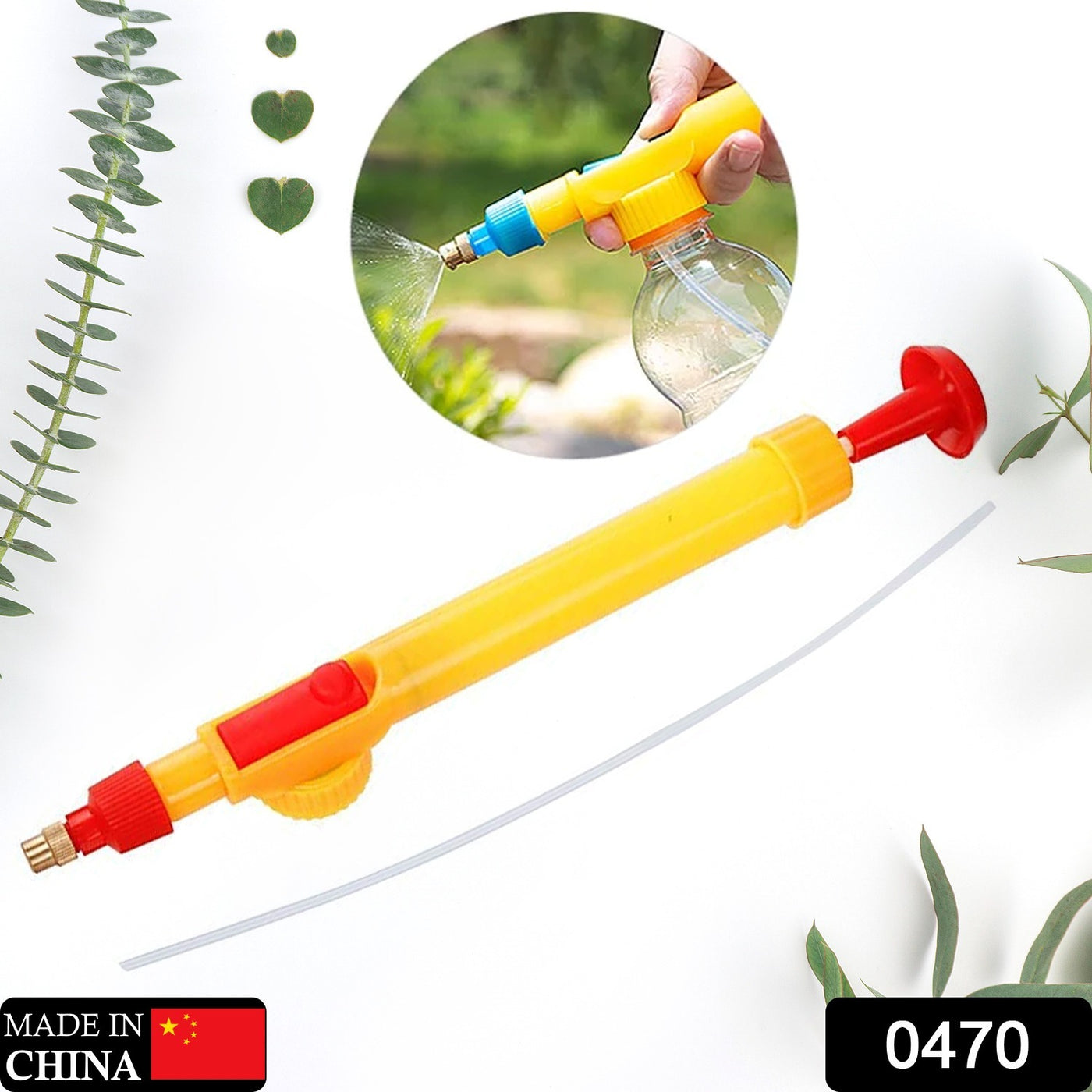 Water Bottle Spray Gun Nozzle Manual Adjustable Water Pump Garden & Wa ...