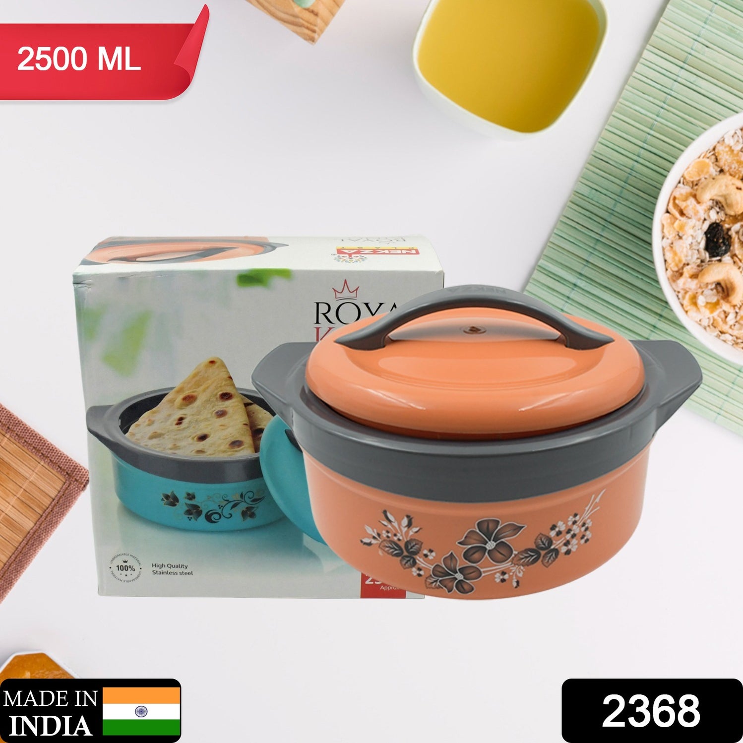 Casserole Box for Food Searving Inner Steel Insulated Casserole Hot Po ...