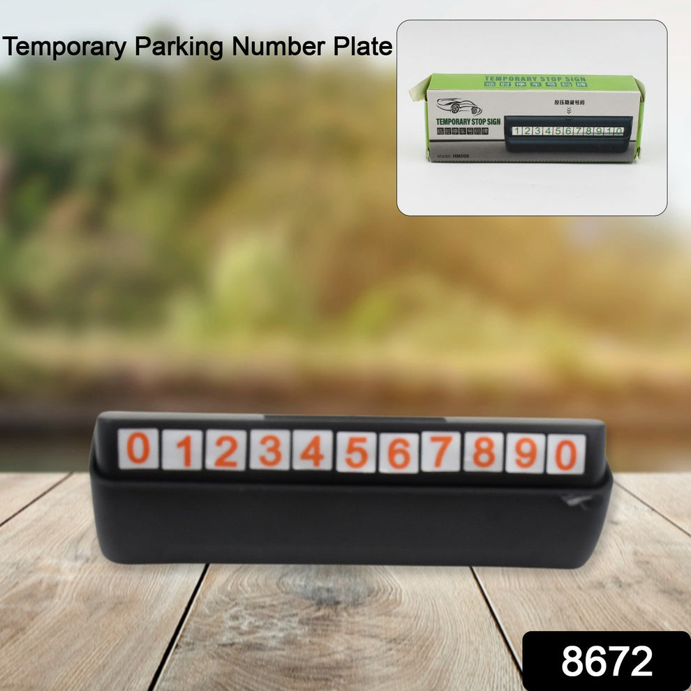 Buy Temporary Car Parking Number Display Magnetic Stickers