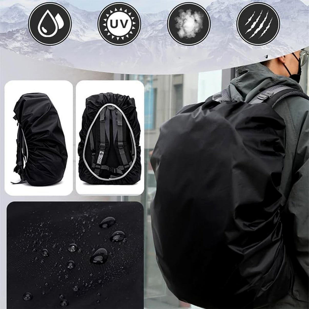 Buy Waterproof Bag Cover - Nylon Rain Cover | DeoDap