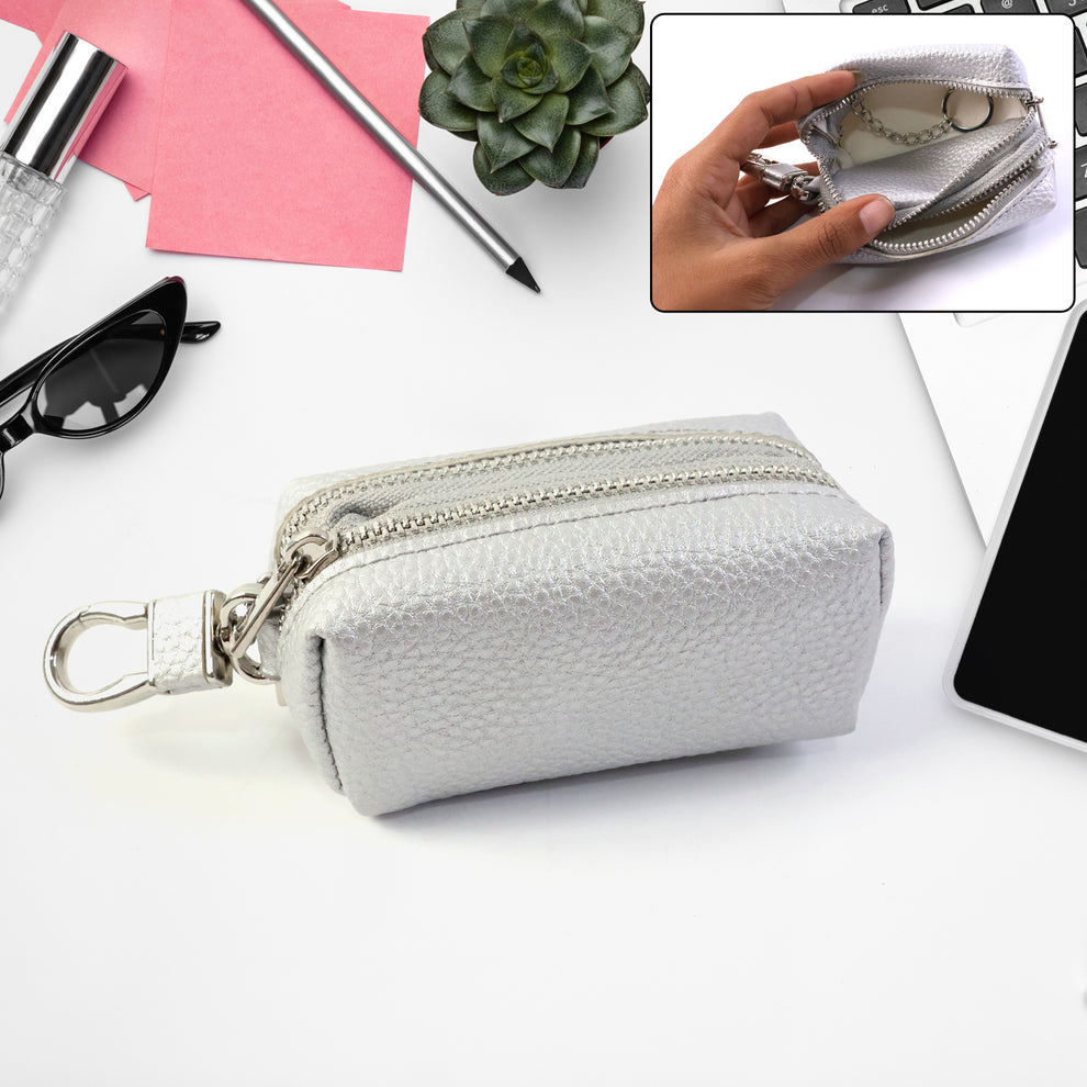 Compact Zipper Key Pouch (1 Pc)