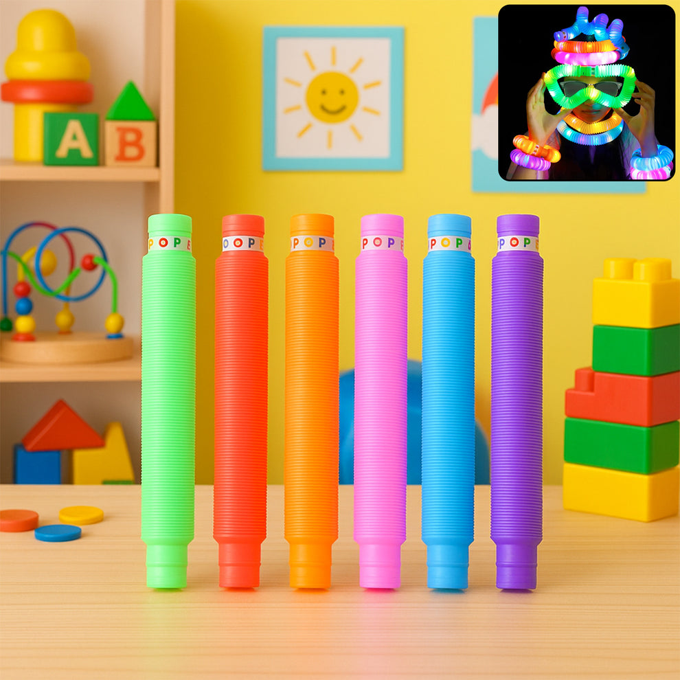 Shop LED Glow Pop Tube – Stretchable Fidget Fun