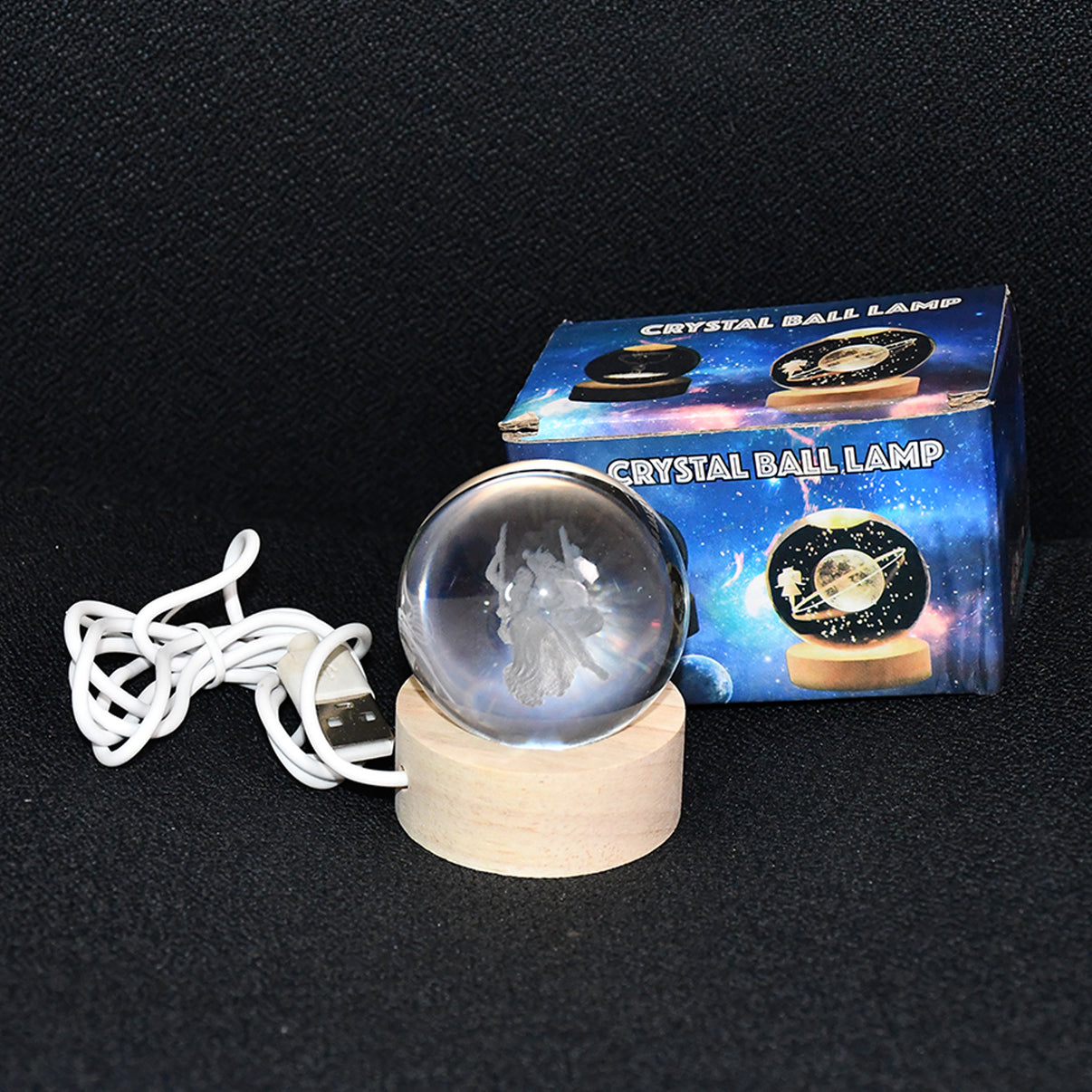 Purchase Radha Krishna 3D Crystal Ball Lamp for Bedroom