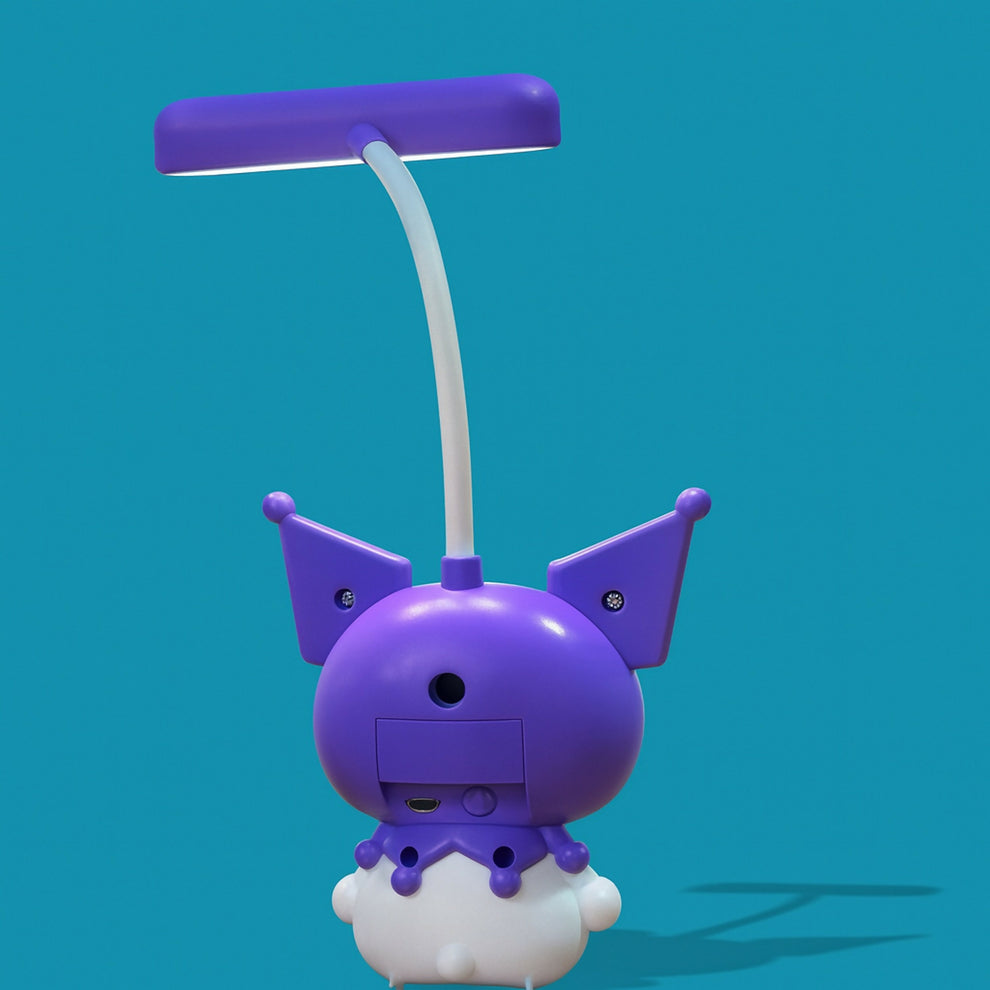 Cute Cartoon LED Desk Lamp with Pencil Sharpener, Rechargeable Study L