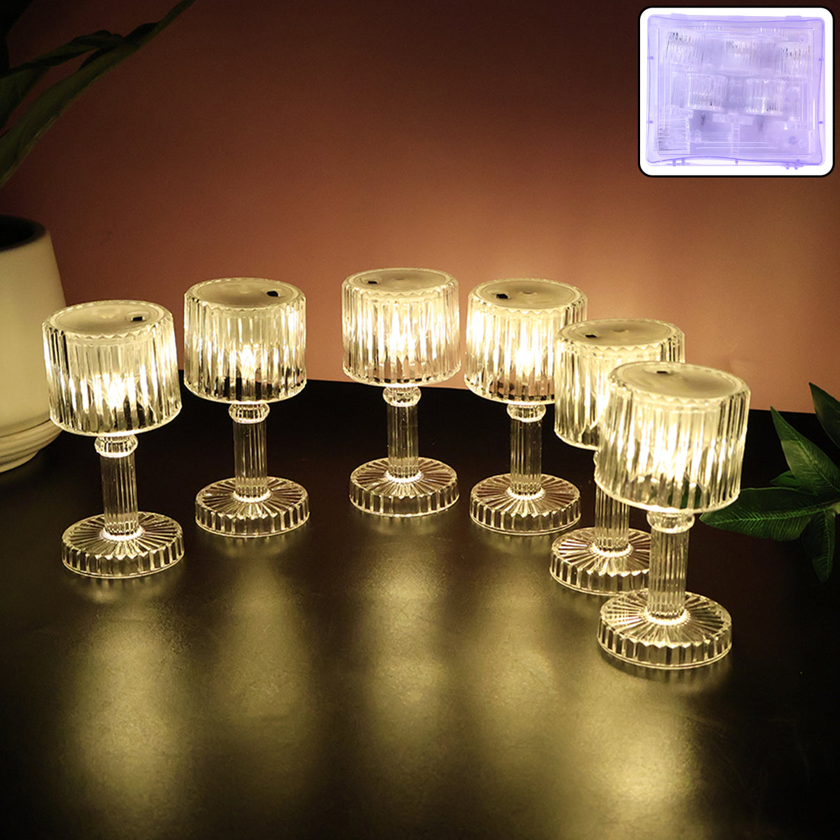 Buy 6pc LED Crystal Table & Desk Lamp | Diwali Gifts Ideas