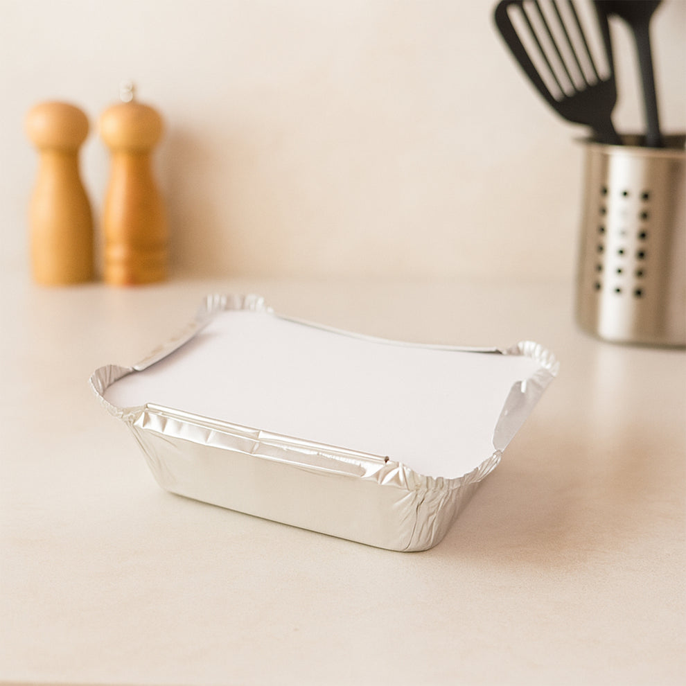Disposable Aluminium Food Containers with Lids – 250 ml Capacity (Pack