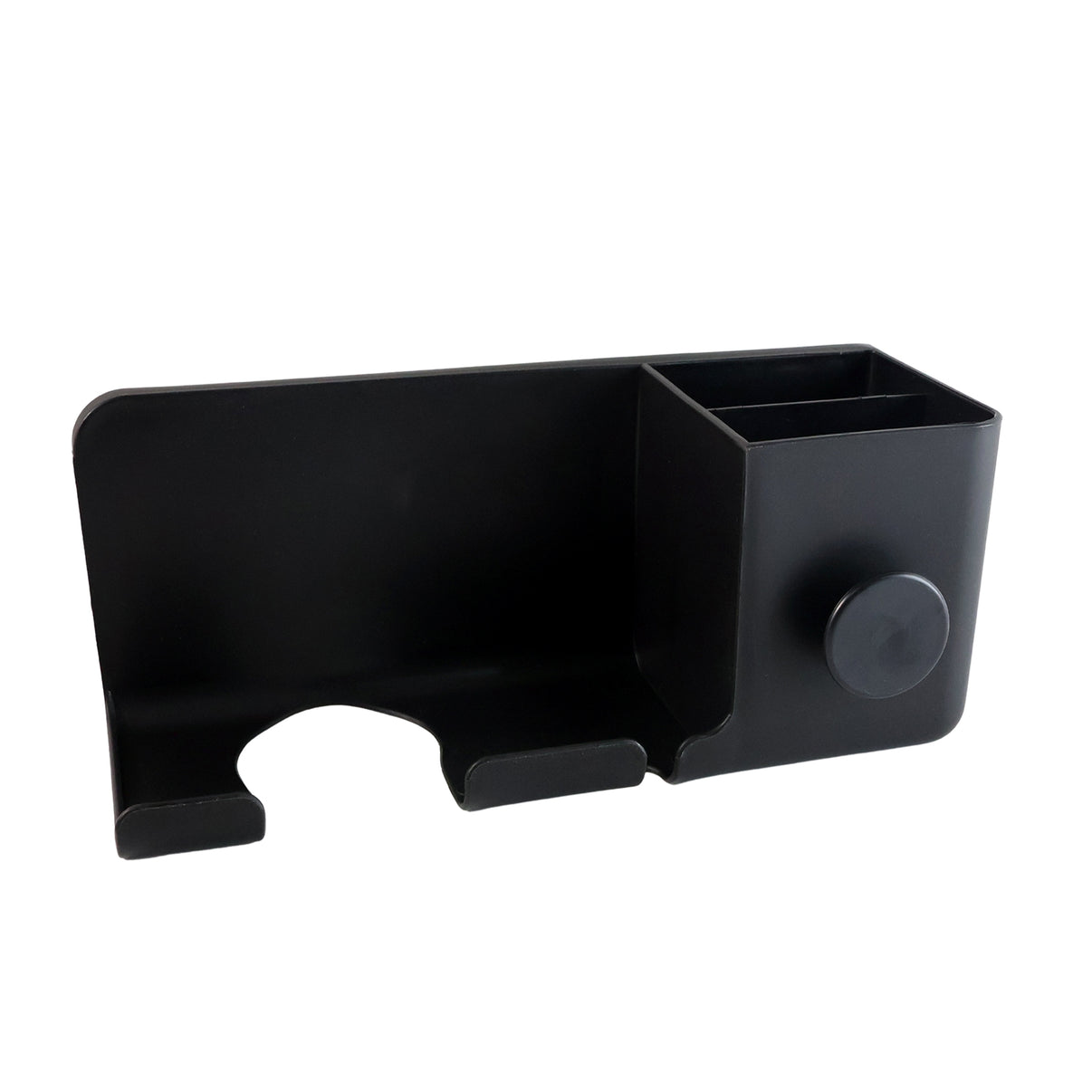 Wall Mounted Hair Dryer Holder with Multipurpose Organizer Shelf and H