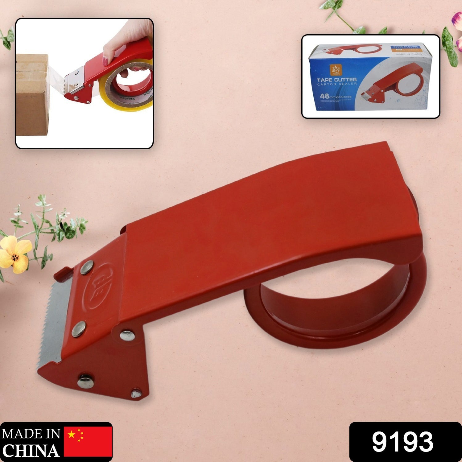Metal Packing Tape Dispenser Cutter for Home Office use, Tape Dispense ...