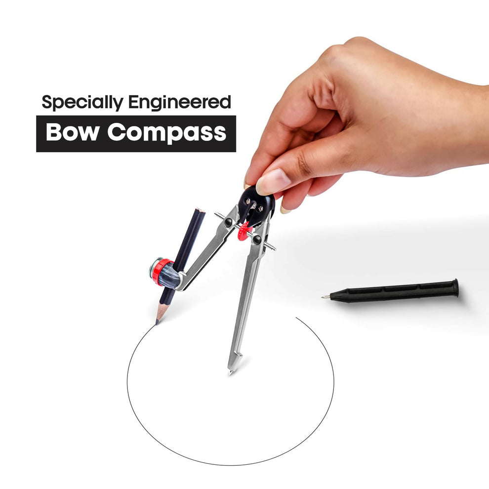 Camlin Scholar Pro Geometry Box – 12-Piece Maths Drawing Instruments S